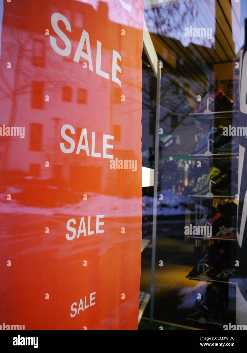 signs promoting bargain Stock Photo - Alamy