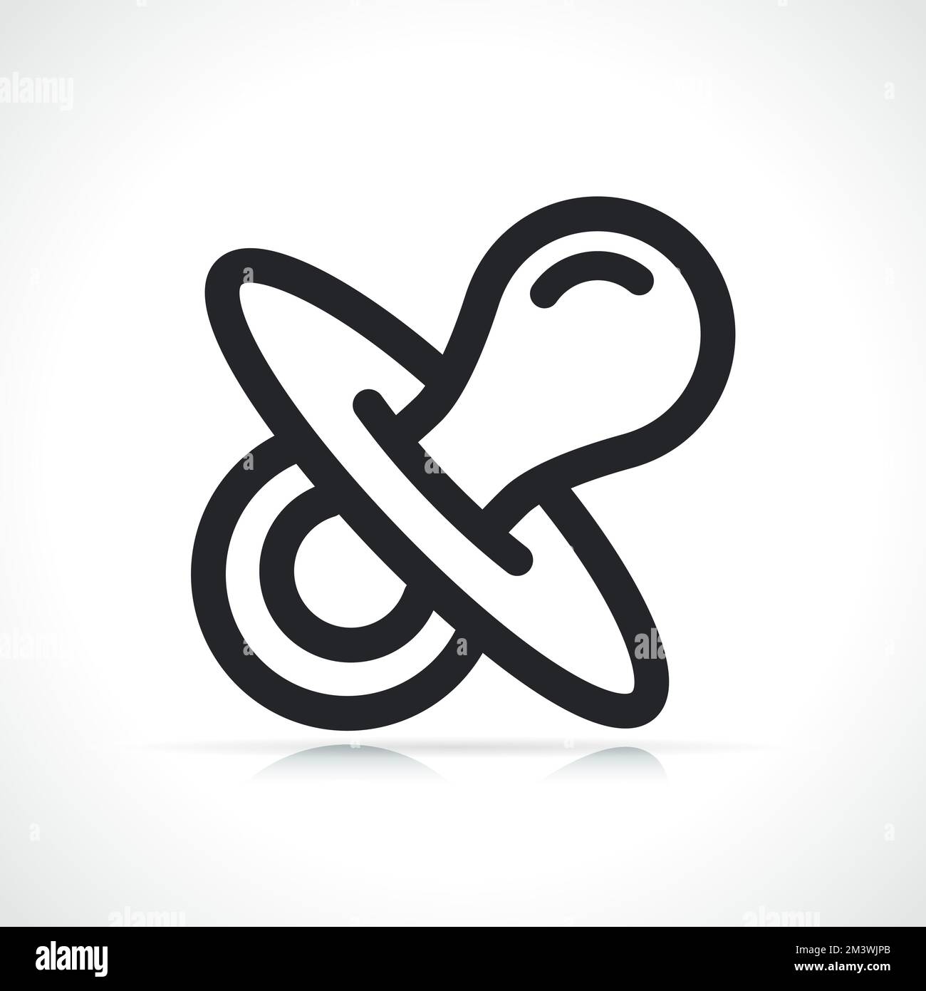 Illustration of baby pacifier or soother icon Stock Vector Image & Art ...