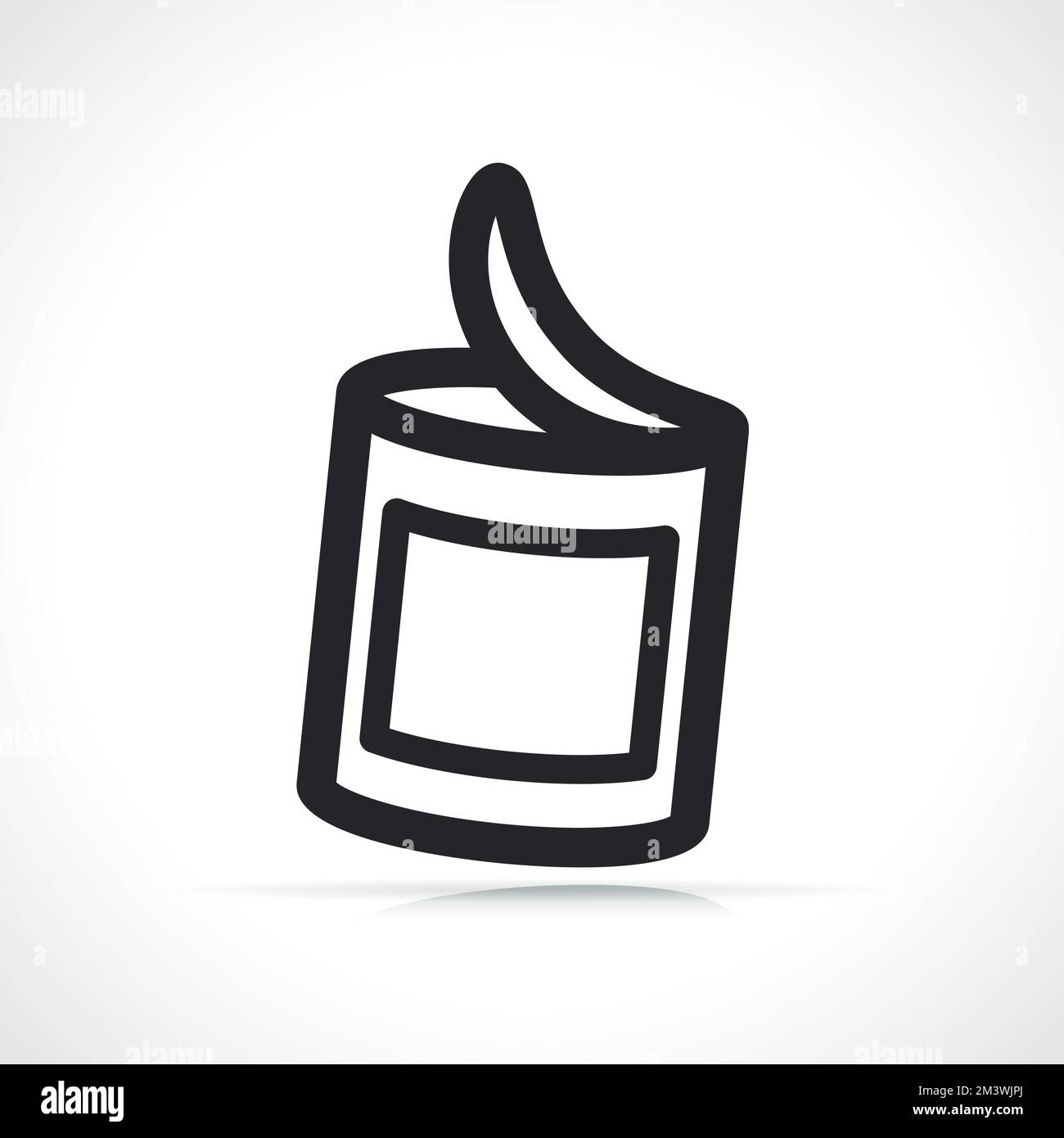 Illustration of food can line icon drawing Stock Vector Image & Art - Alamy