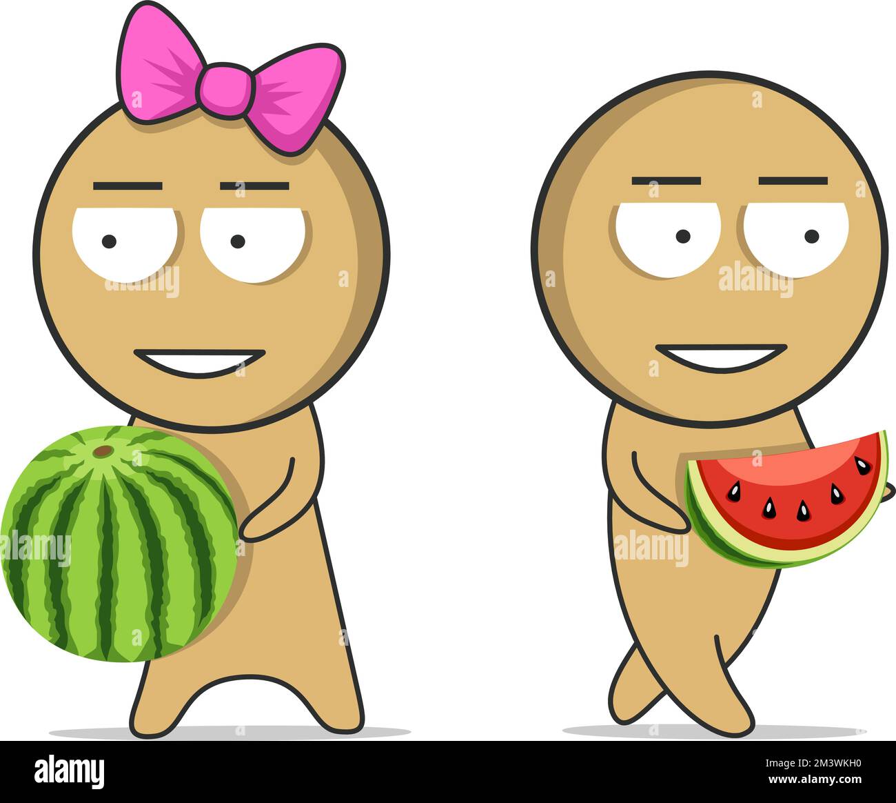 A watermelon a day Cut Out Stock Images & Pictures - Alamy