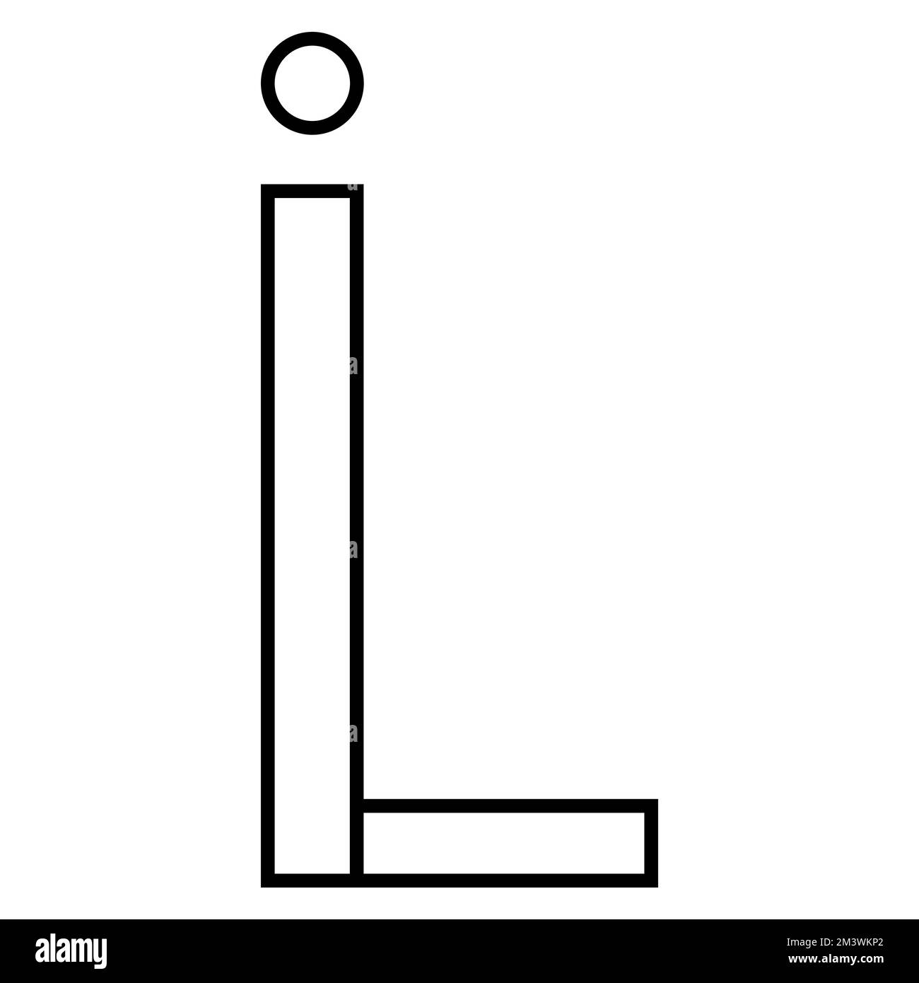 Logo sign il li icon nft interlaced letters i l Stock Vector Image ...