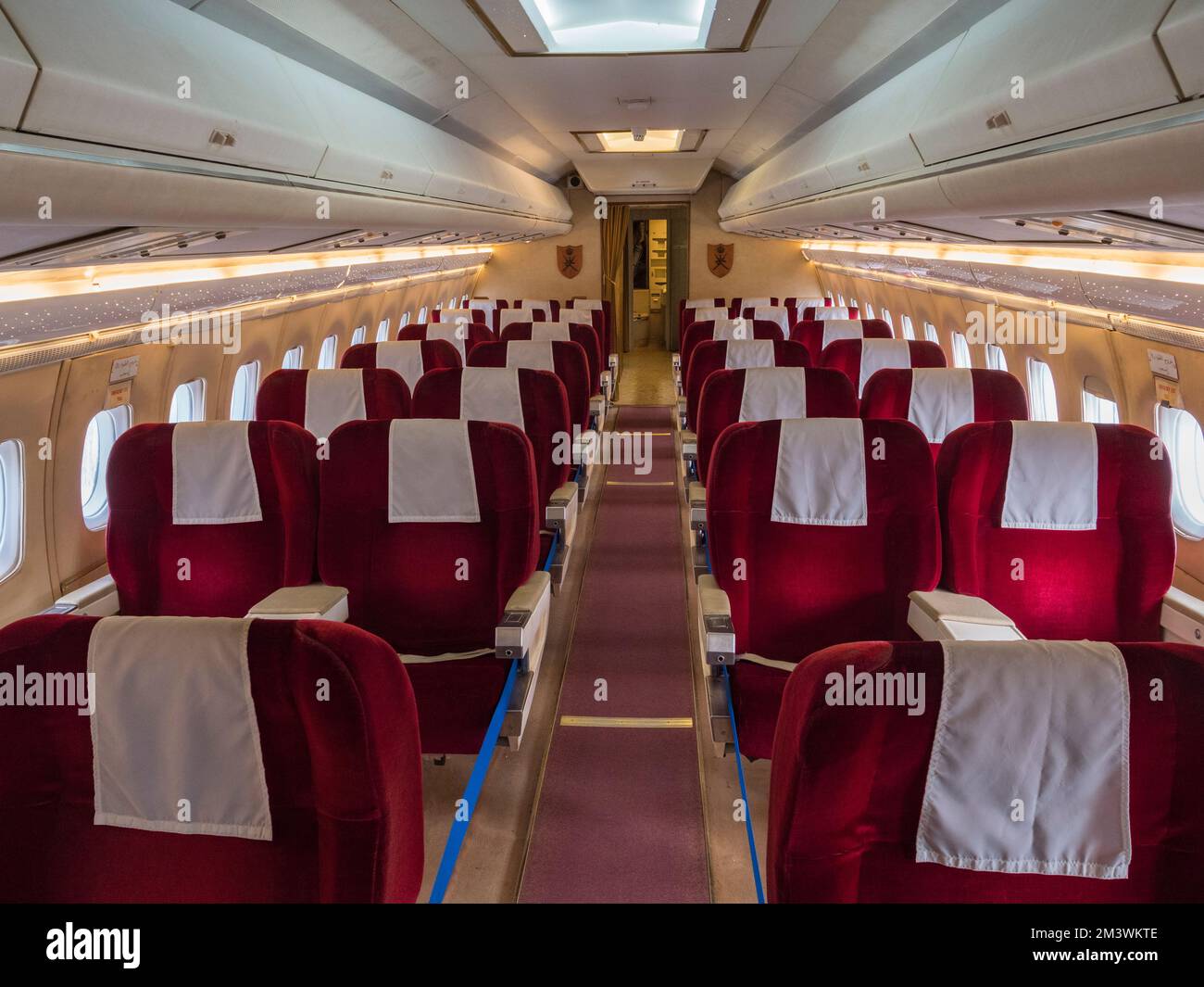 General seating area inside a Vickers 1103 VC10 'Sultan of Oman' on ...