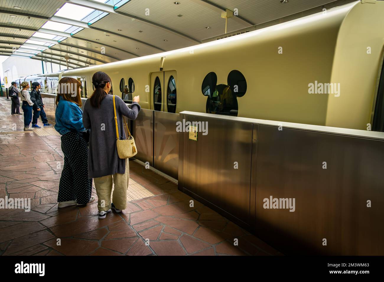 Taking Tokyo Disney Resort Line monorail to Disney sea. Tokyo Disney ...