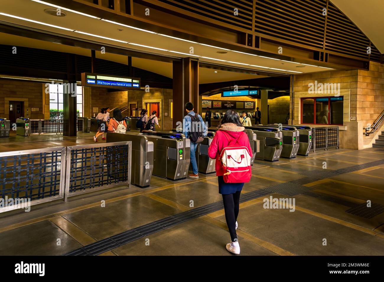 Arrived at Tokyo Disney Station via Disney Resort Line at Tokyo Disney ...