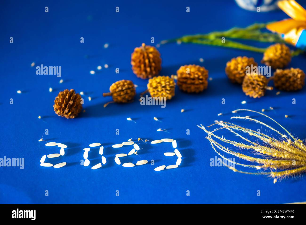 Happy new year 2022 background, holidays card with lights, gifts and ...
