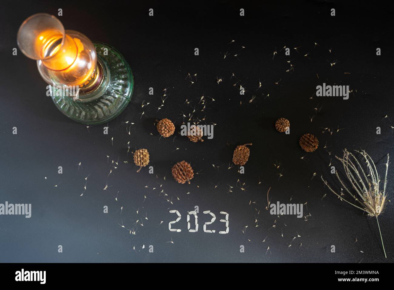 Happy new year 2022 background, holidays card with lights, gifts and ...