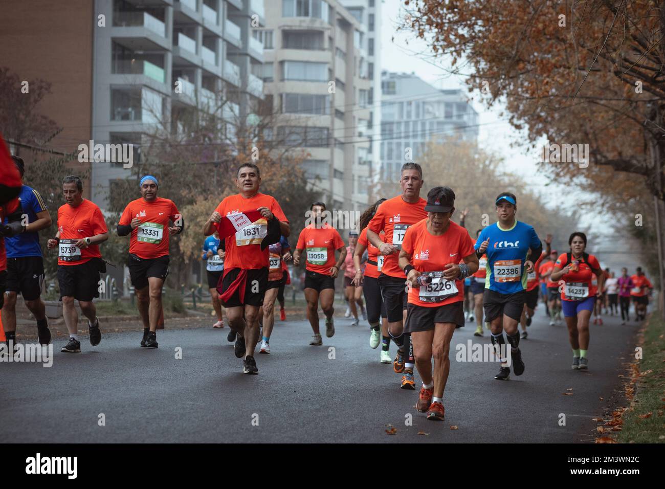 The Santiago de Chile Marathon 2022 Stock Photo - Alamy