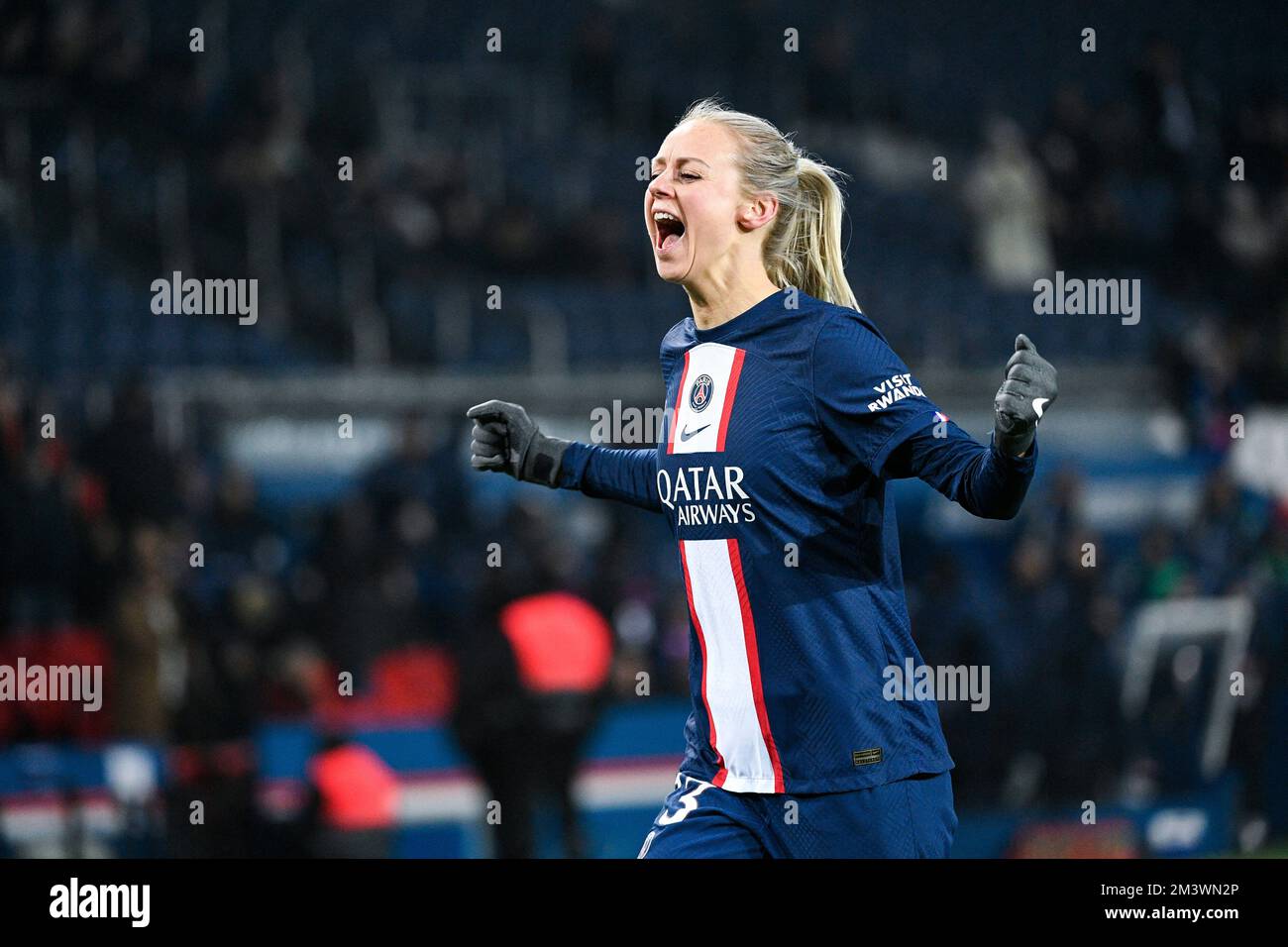 Amanda Ilestedt of PSG celebrates during the UEFA Women's Champions ...