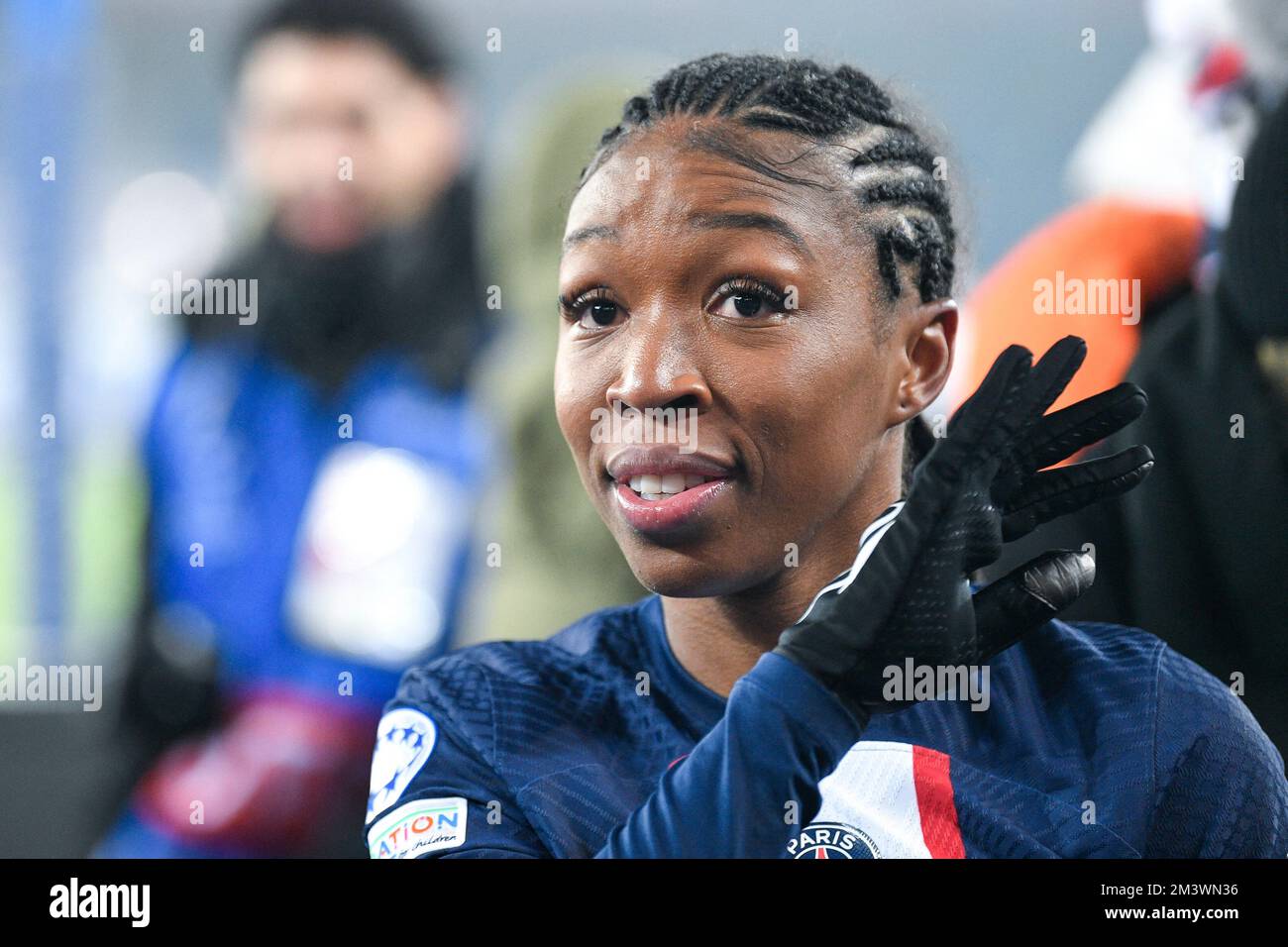 Grace Geyoro of PSG celebrates during the UEFA Women's Champions League ...