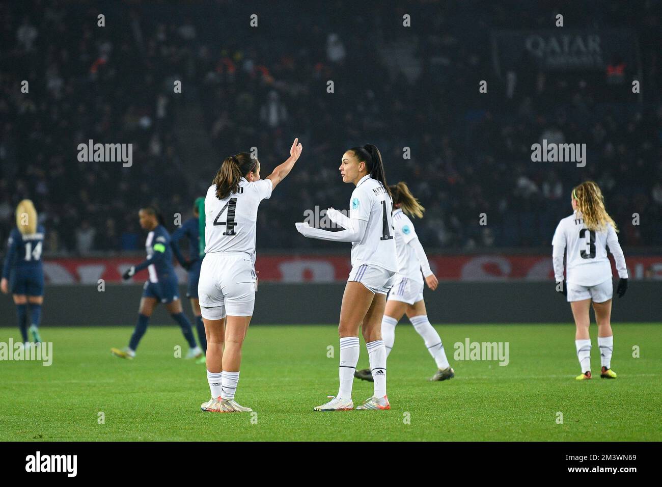 Rocio Galvez and Kathellen Sousa during the UEFA Women's Champions ...