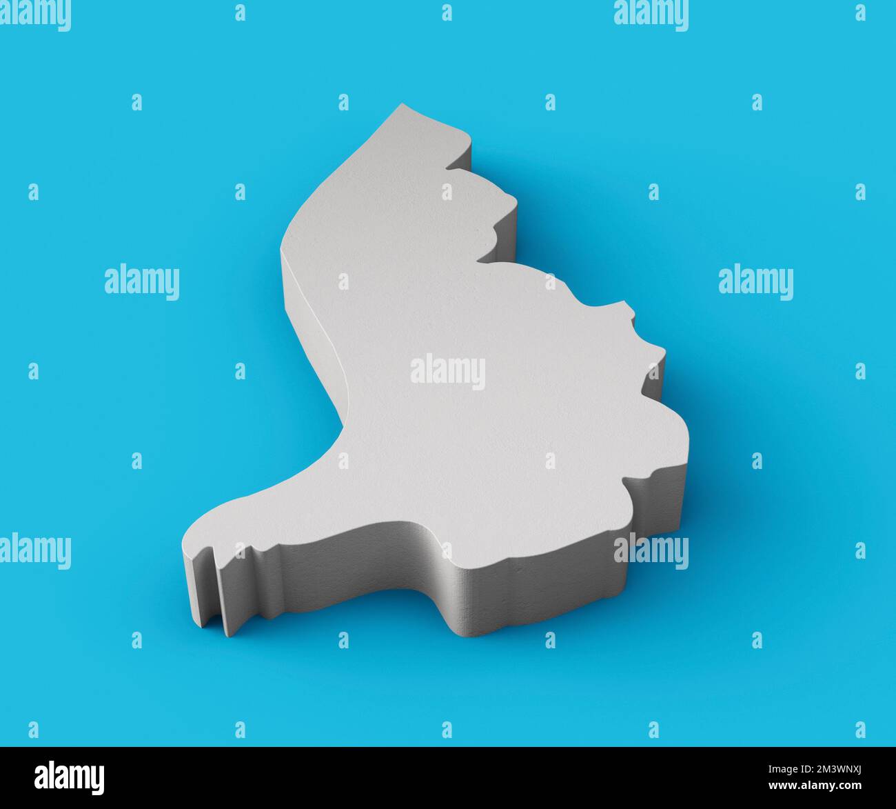 The Liechtenstein 3D illustration map Geography Cartography and ...