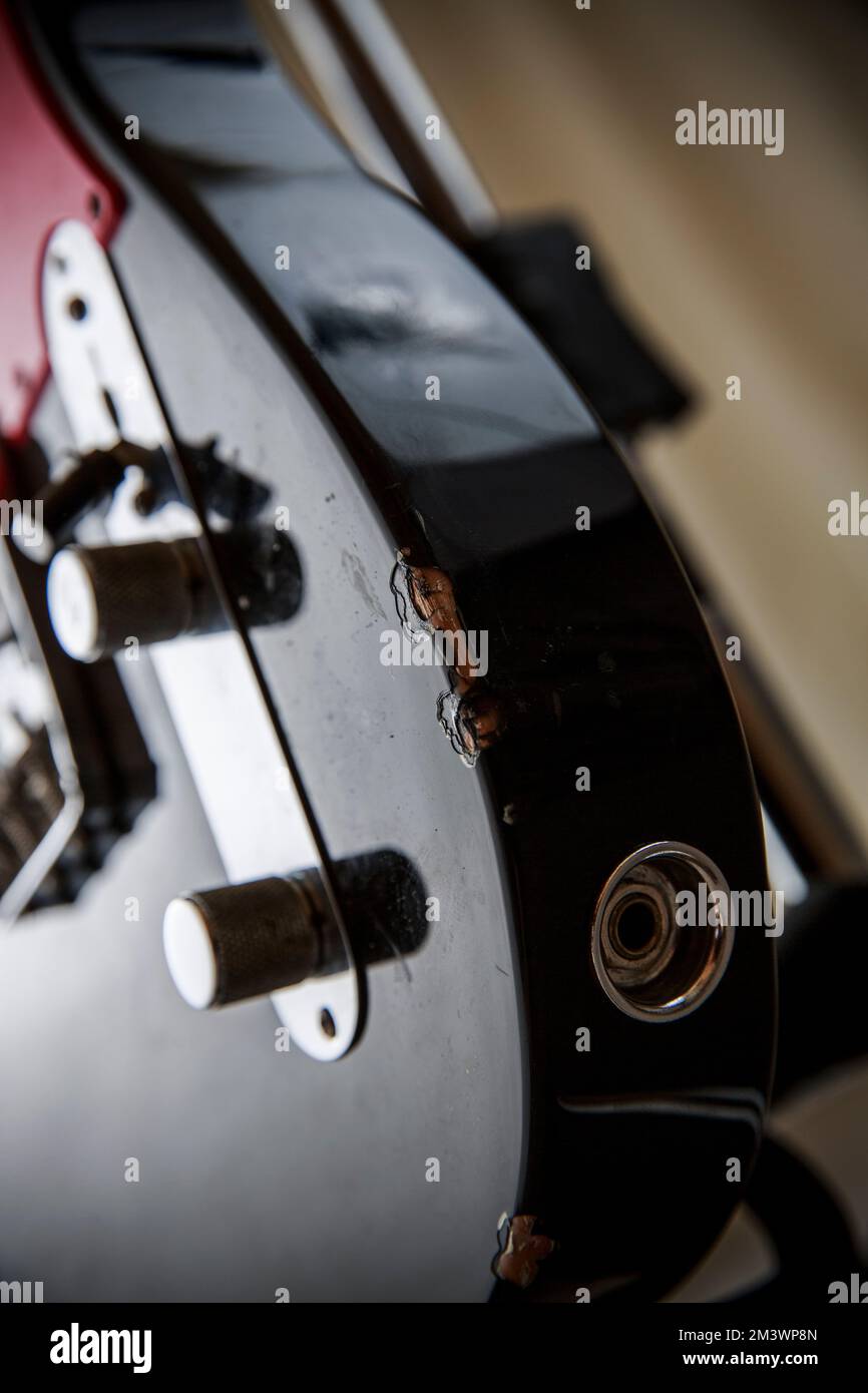 Wilko Johnson's red and black signature Fender Telecaster electric ...
