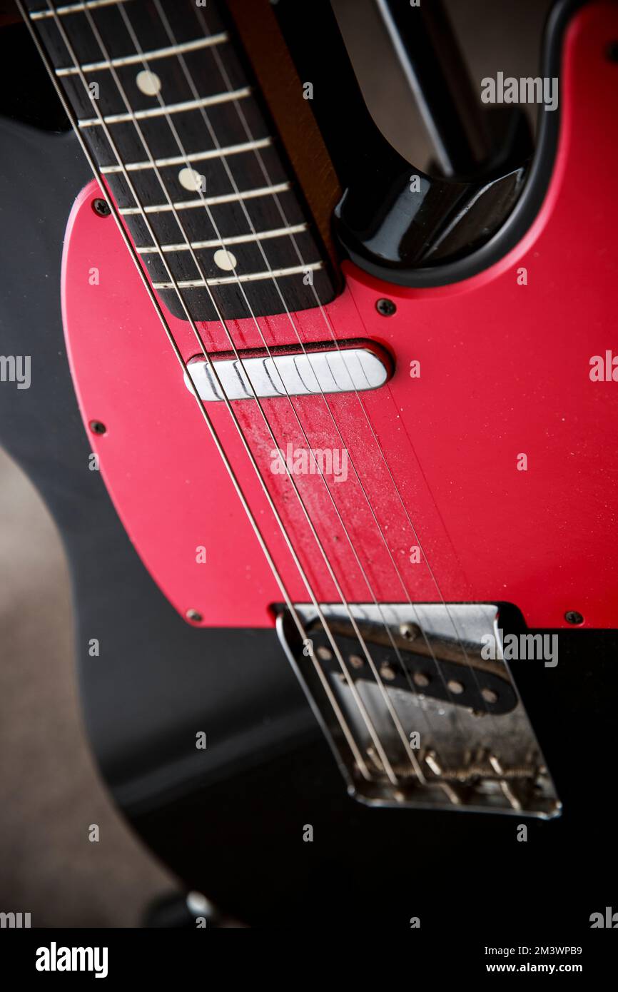 Wilko Johnson's red and black signature Fender Telecaster electric ...