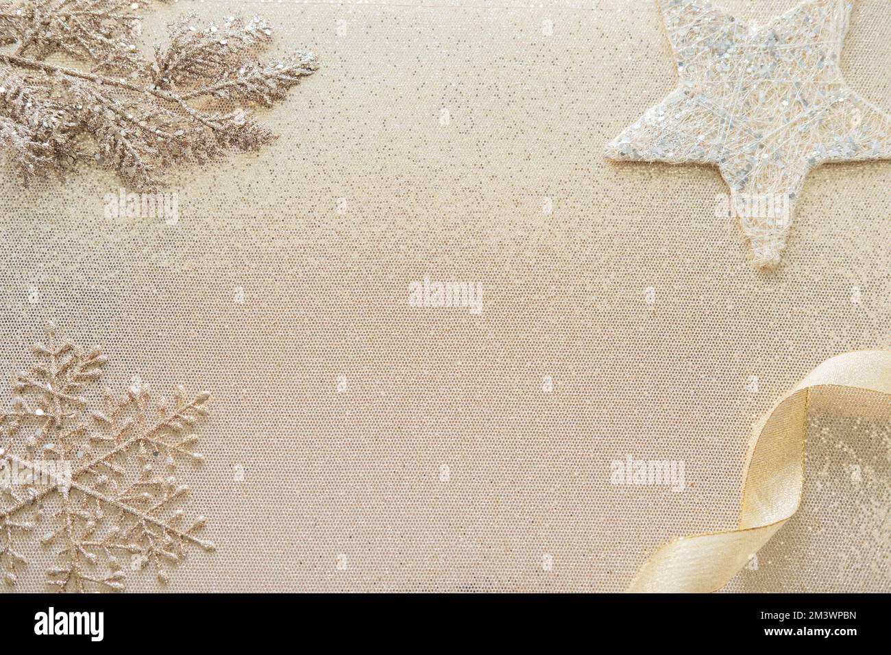 Frame of Big Gold Confetti. Golden New Year Background. Festive ...