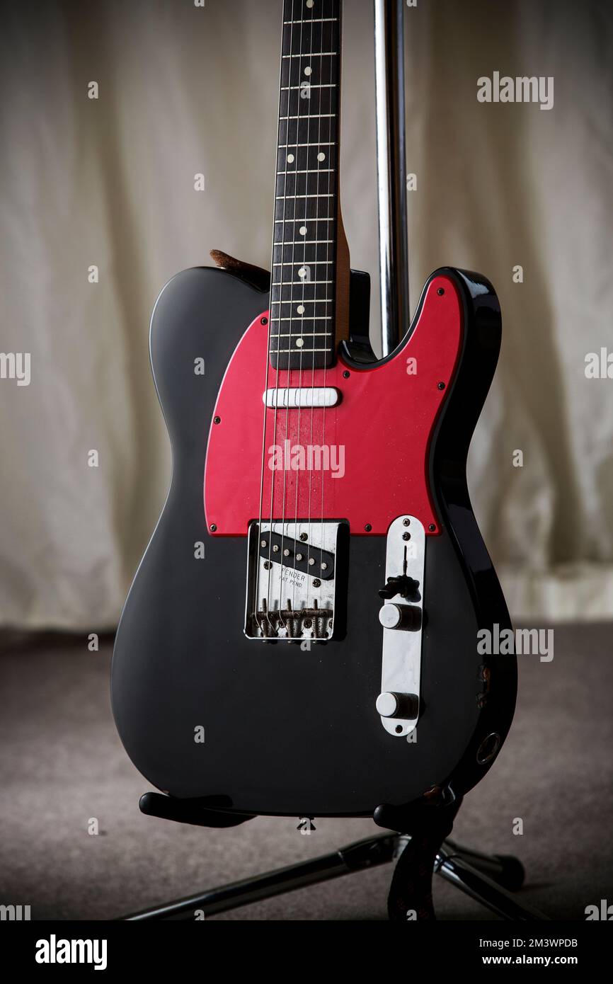 Wilko Johnson's red and black signature Fender Telecaster electric ...