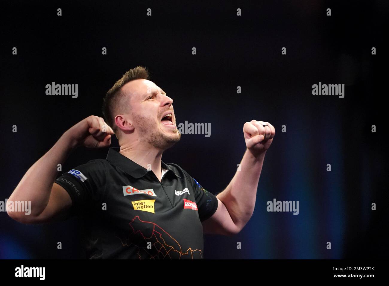 Germany's Florian Hempel in action against England's Keegan Brown ...