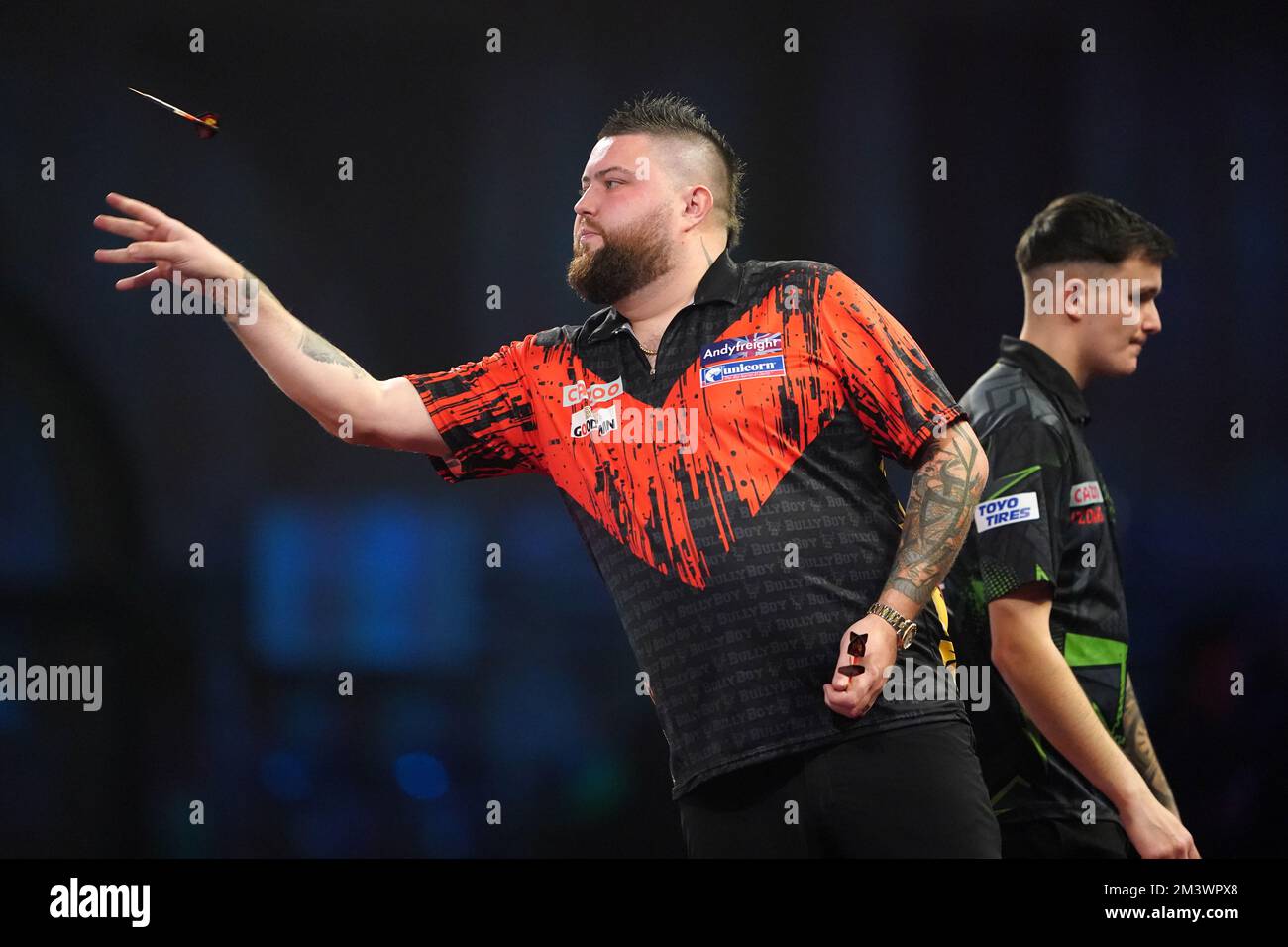England's Michael Smith in action against Ireland's Nathan Rafferty ...