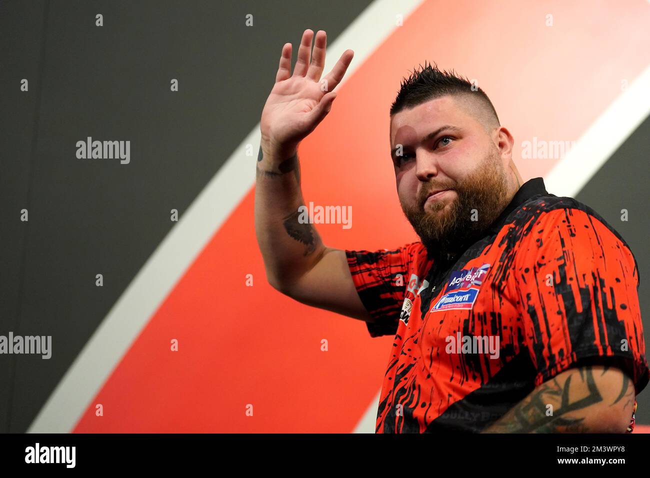 England's Michael Smith in action against Ireland's Nathan Rafferty ...