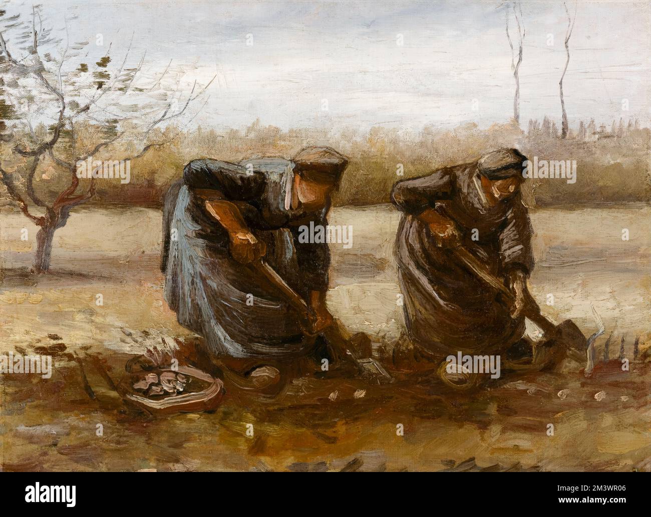 Two peasant women digging hi-res stock photography and images - Alamy