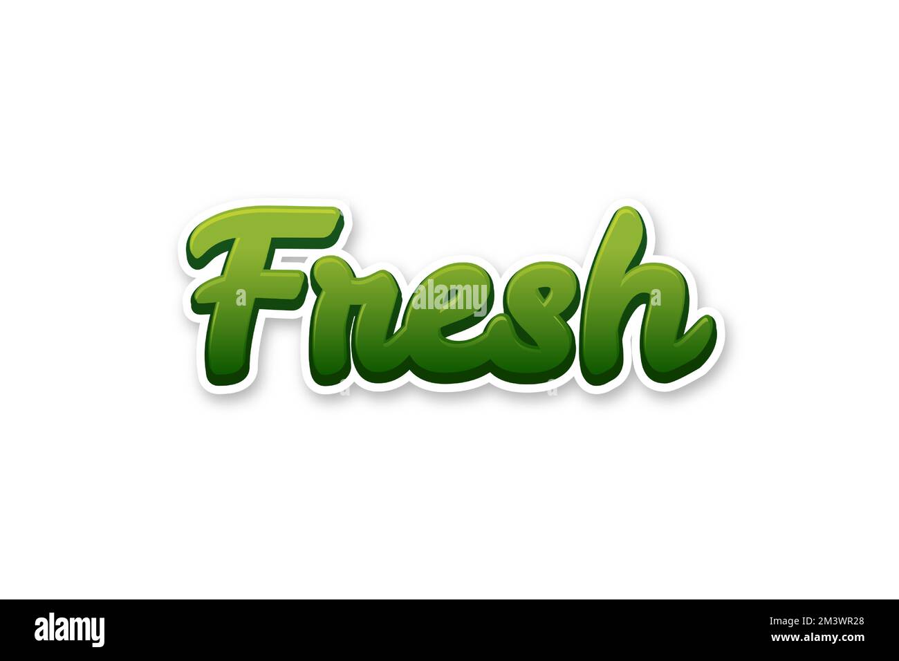 Food 3d text effect hi-res stock photography and images - Alamy