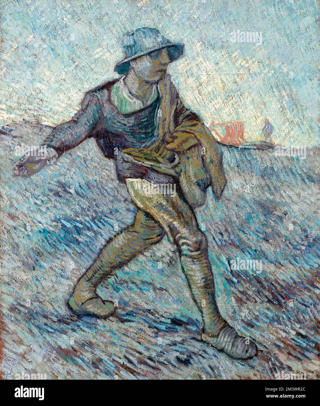 Vincent van Gogh, The Sower (after Millet), painting in oil on canvas ...