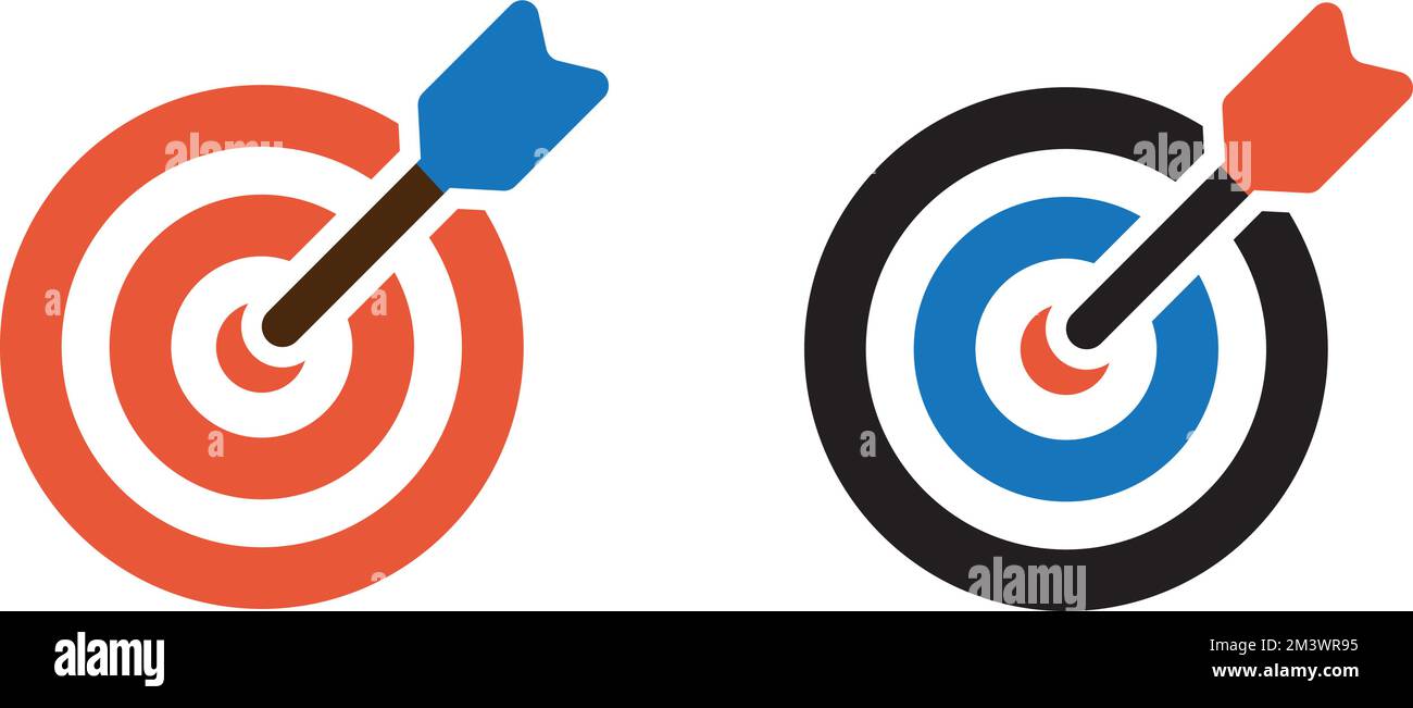 A vector illustration of an archery target with arrow Stock Vector ...