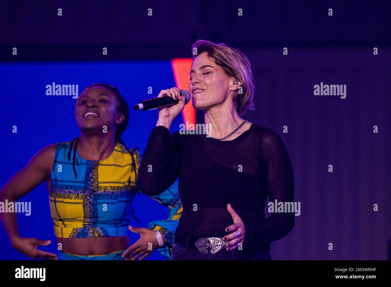 Italian singer Gala performs at Qatar Fashion United event, where ...