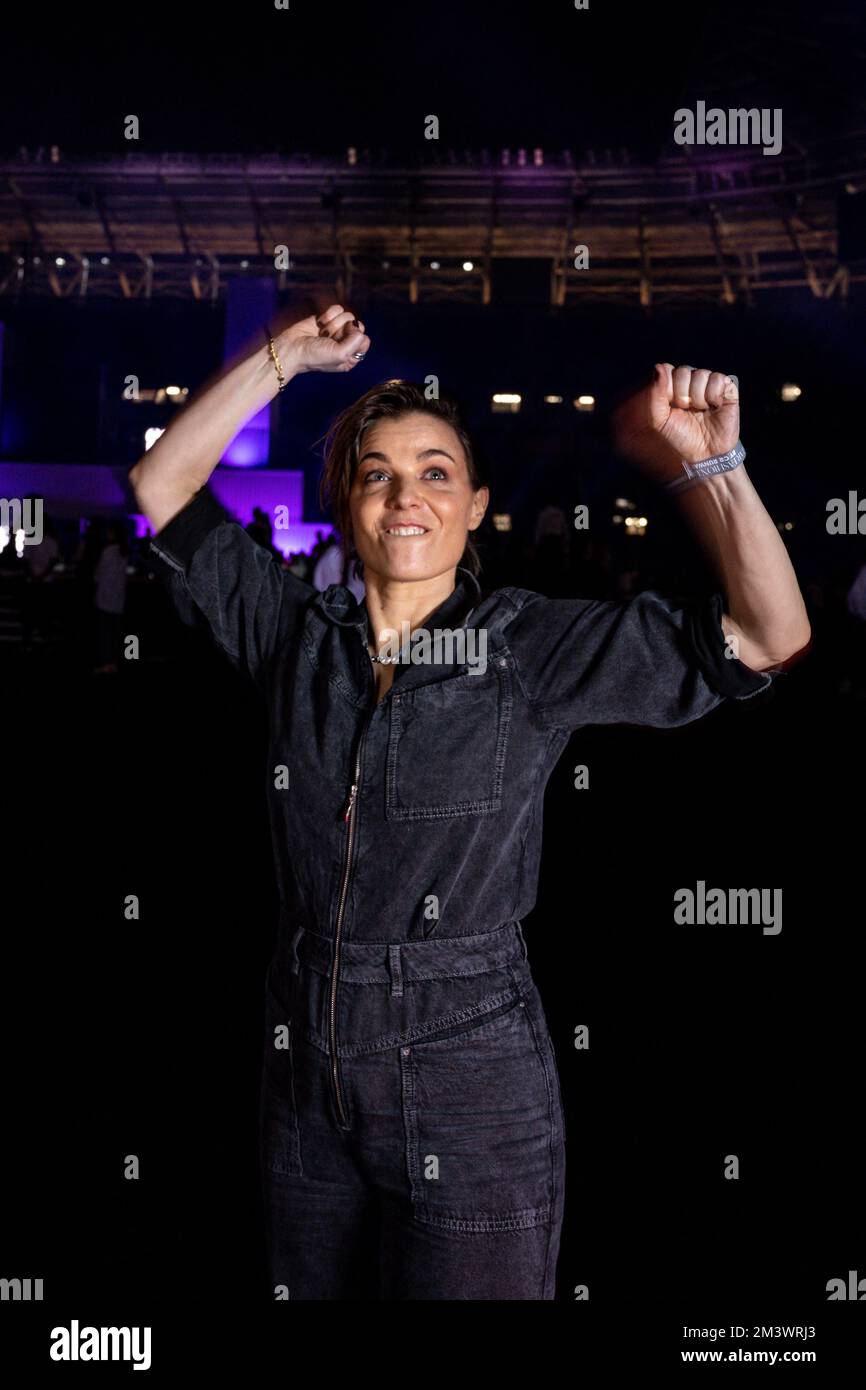 Italian singer Gala performs at Qatar Fashion United event, where ...