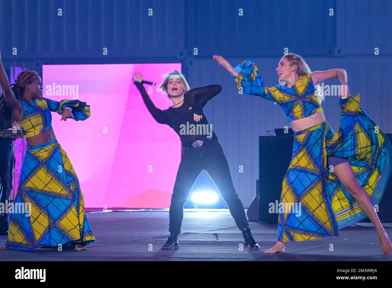 Italian singer Gala performs at Qatar Fashion United event, where ...