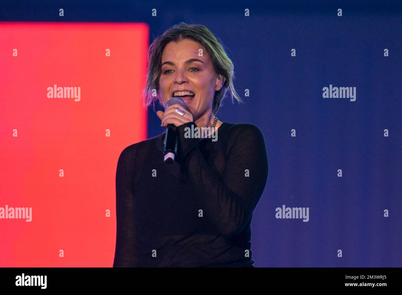 Italian singer Gala performs at Qatar Fashion United event, where ...