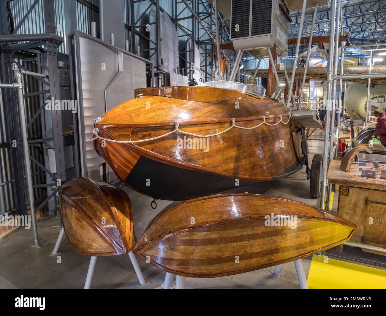 A Vickers Viking Mk IV (replica) and floats on display in the Bellman ...