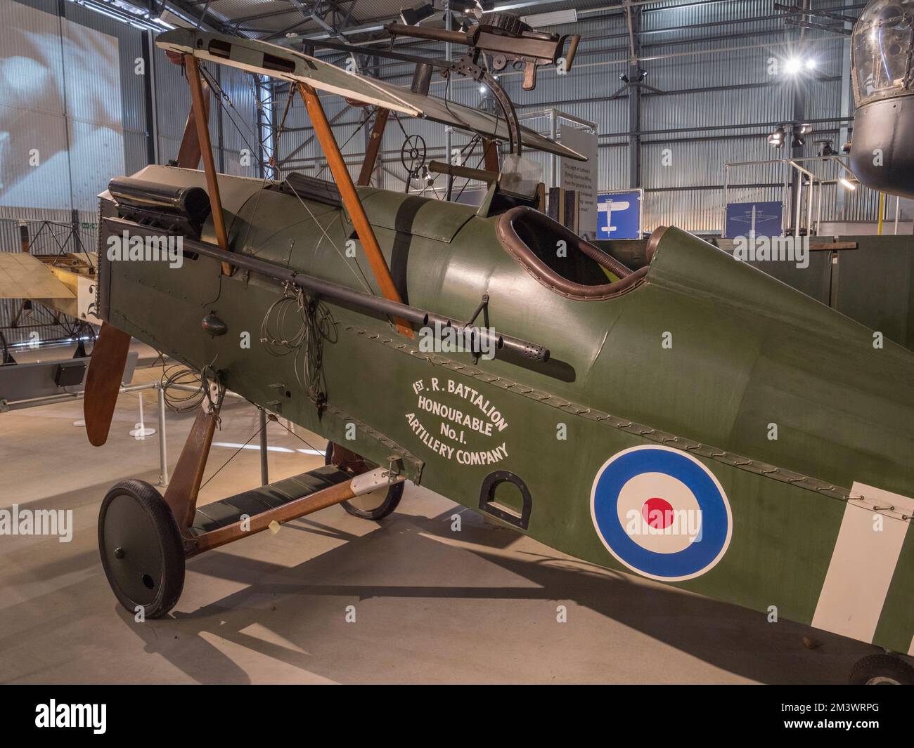 A Royal Aircraft Factory SE5a (replica), one of WWI key Allied fighter ...