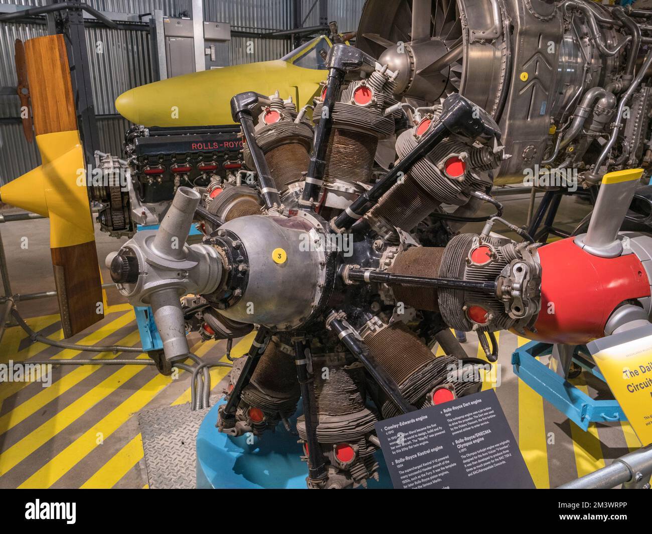 A Bristol Pegasus engine (c.1939) used by Vickers aircraft in the 1930s ...