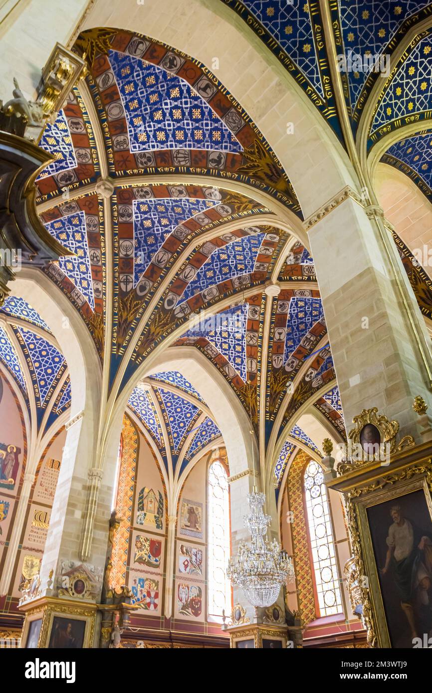 Ceiling of the historic cathedral in Sandomierz, Poland Stock Photo - Alamy
