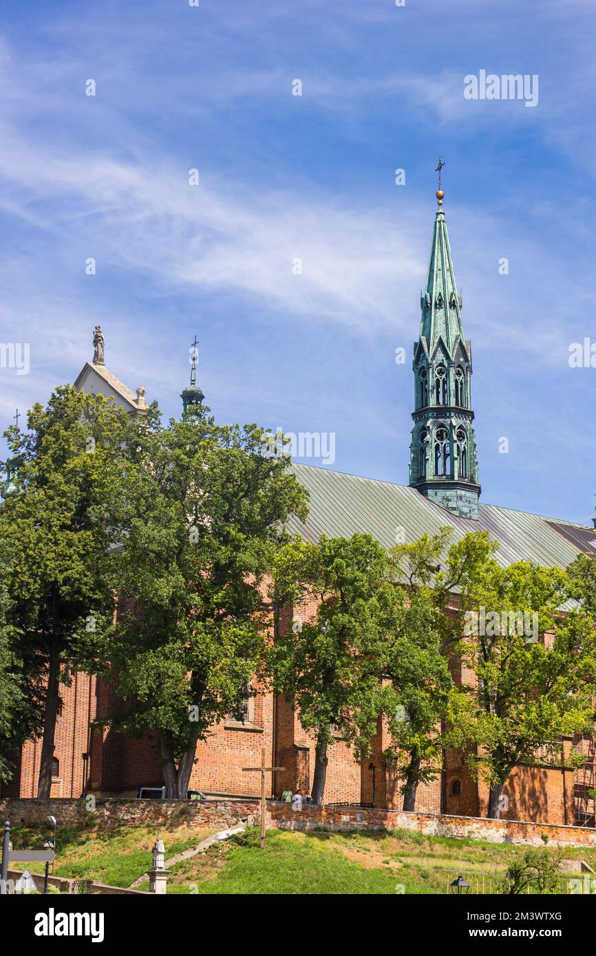 Historic cathedral in the center of Sandomierz, Poland Stock Photo - Alamy