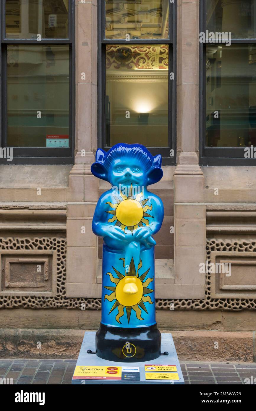 Decorated Lincoln imp statue Community imp Guildhall street Lincoln imp ...