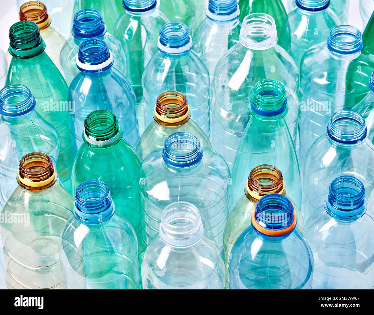 plastic bottle empty transparent recycling container water environment ...