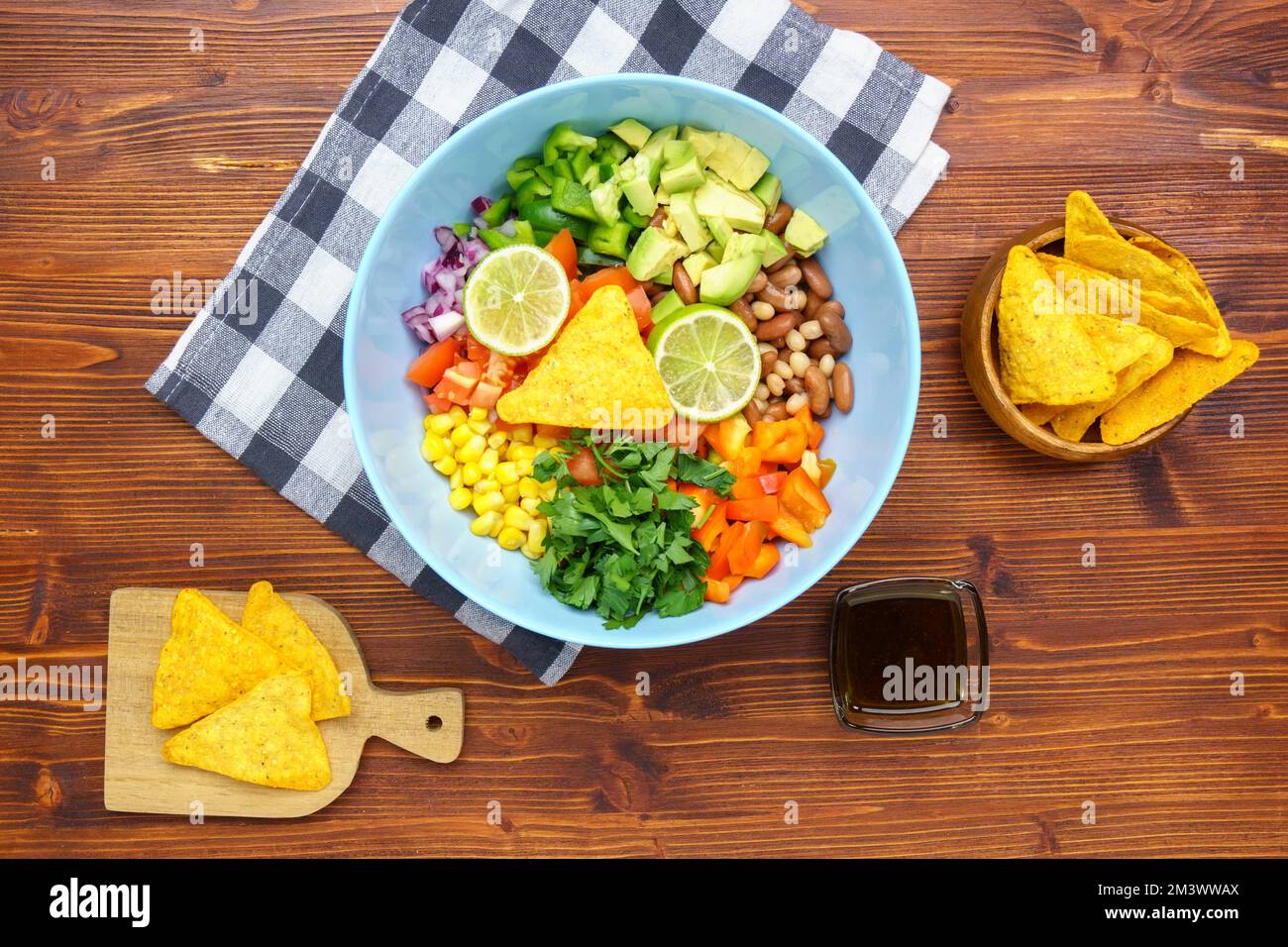 Cowboy caviar, texas caviar corn, beans, tomatoes, avocado, lime Served ...