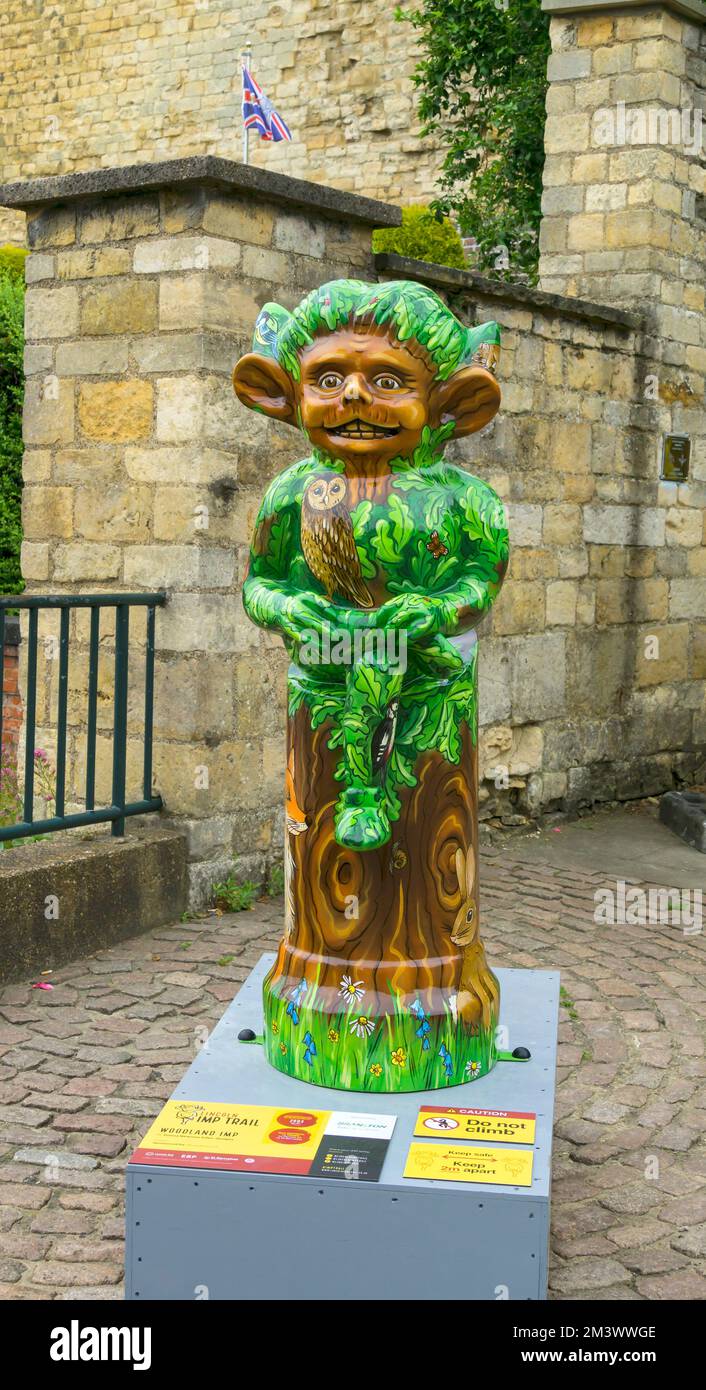 Woodland Imp on the Lincoln Imp trail 2021, Castle hill Lincoln city ...