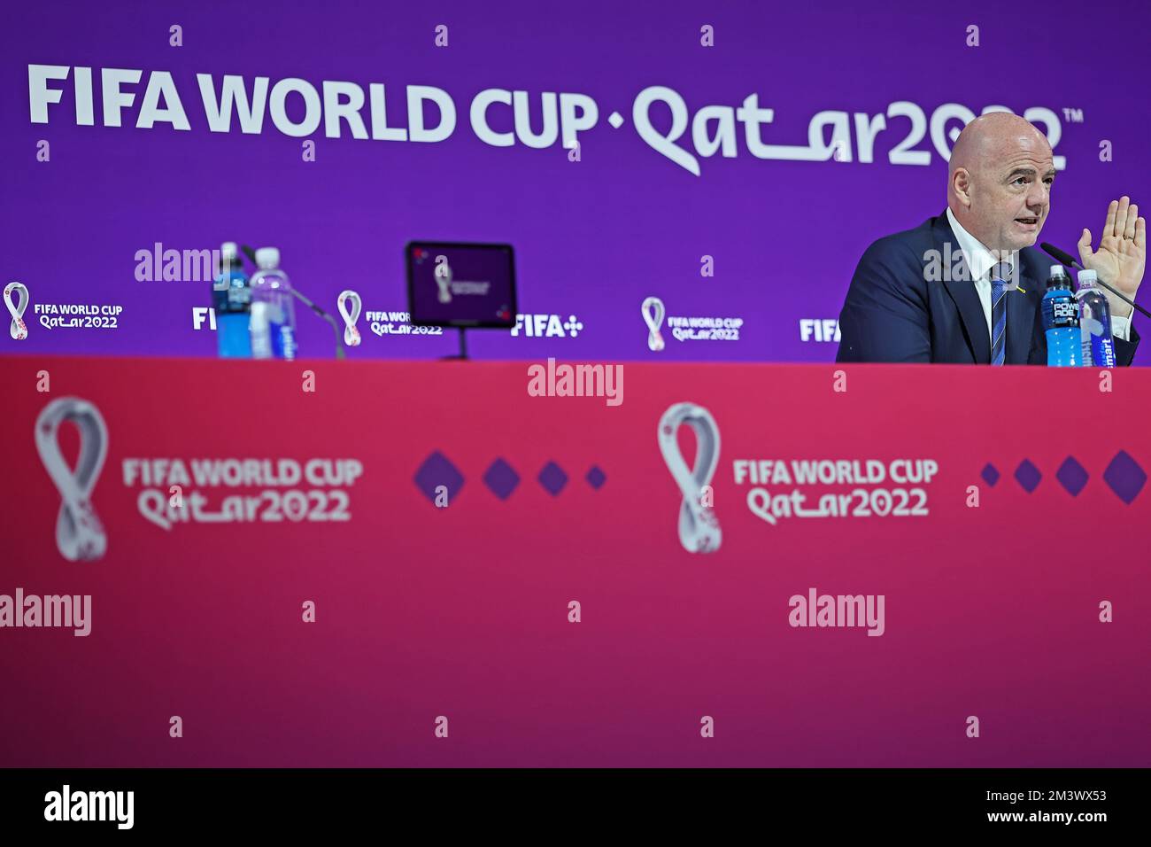 Gianni Infantino press conference during the FIFA World Cup Qatar 2022 ...