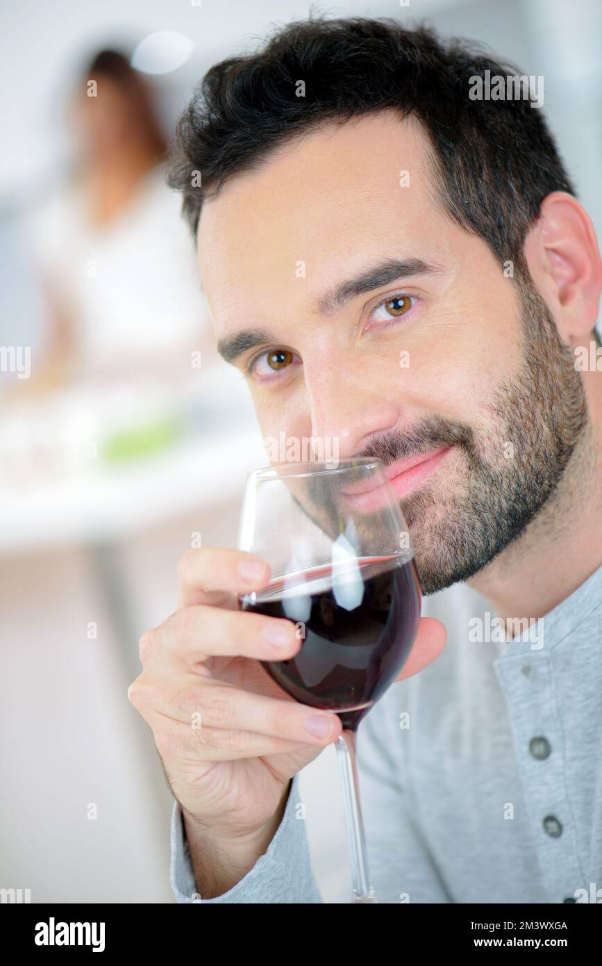 a man is an oenophile Stock Photo - Alamy