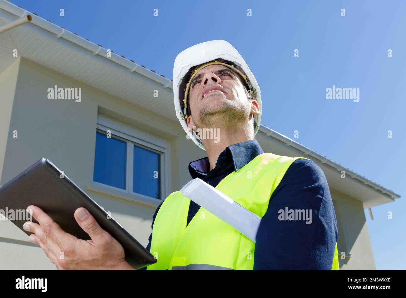 Engineer architect doing project hi-res stock photography and images ...