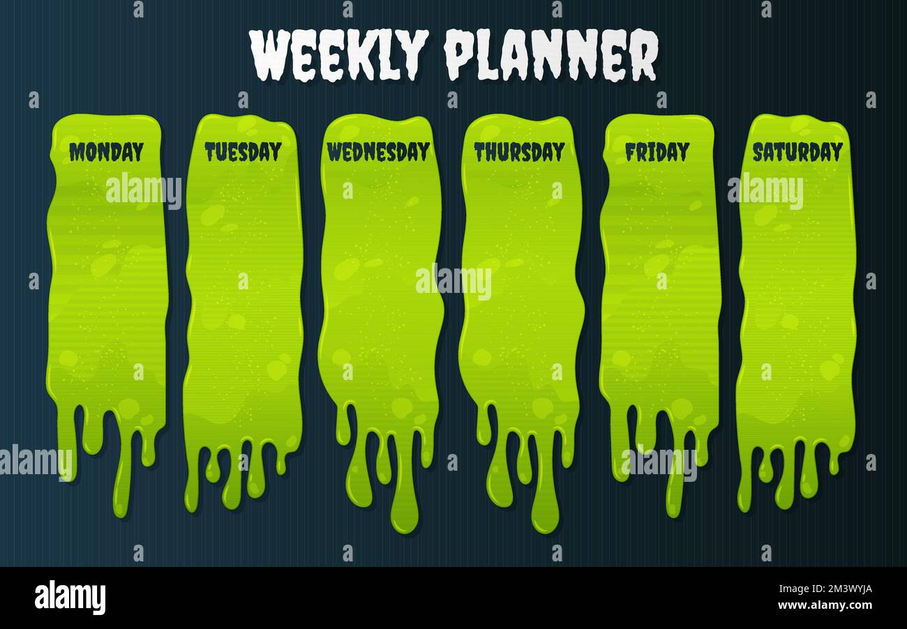 Planner list notes weekly Stock Vector Images - Alamy