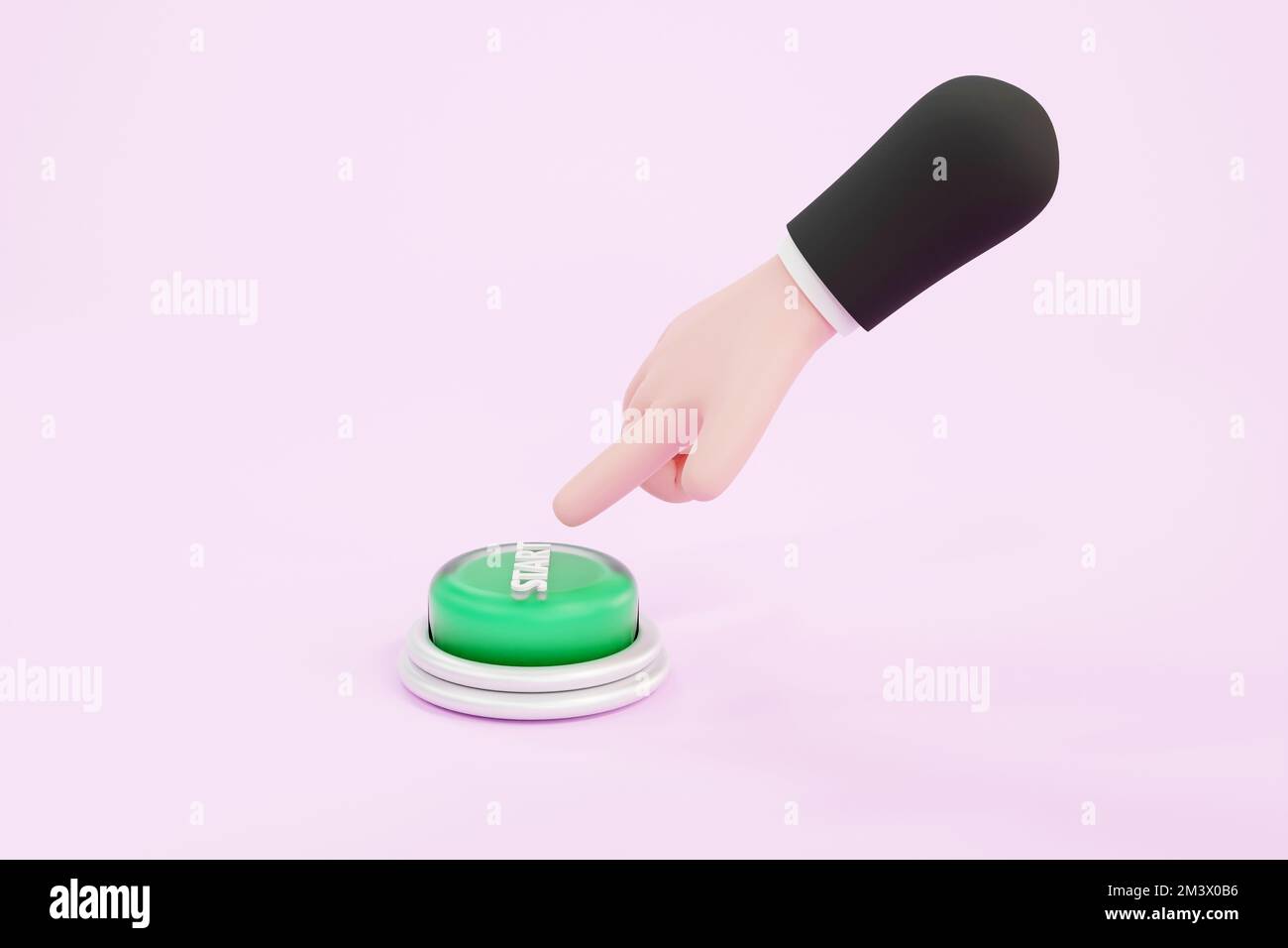 Finger button cartoon hi-res stock photography and images - Alamy