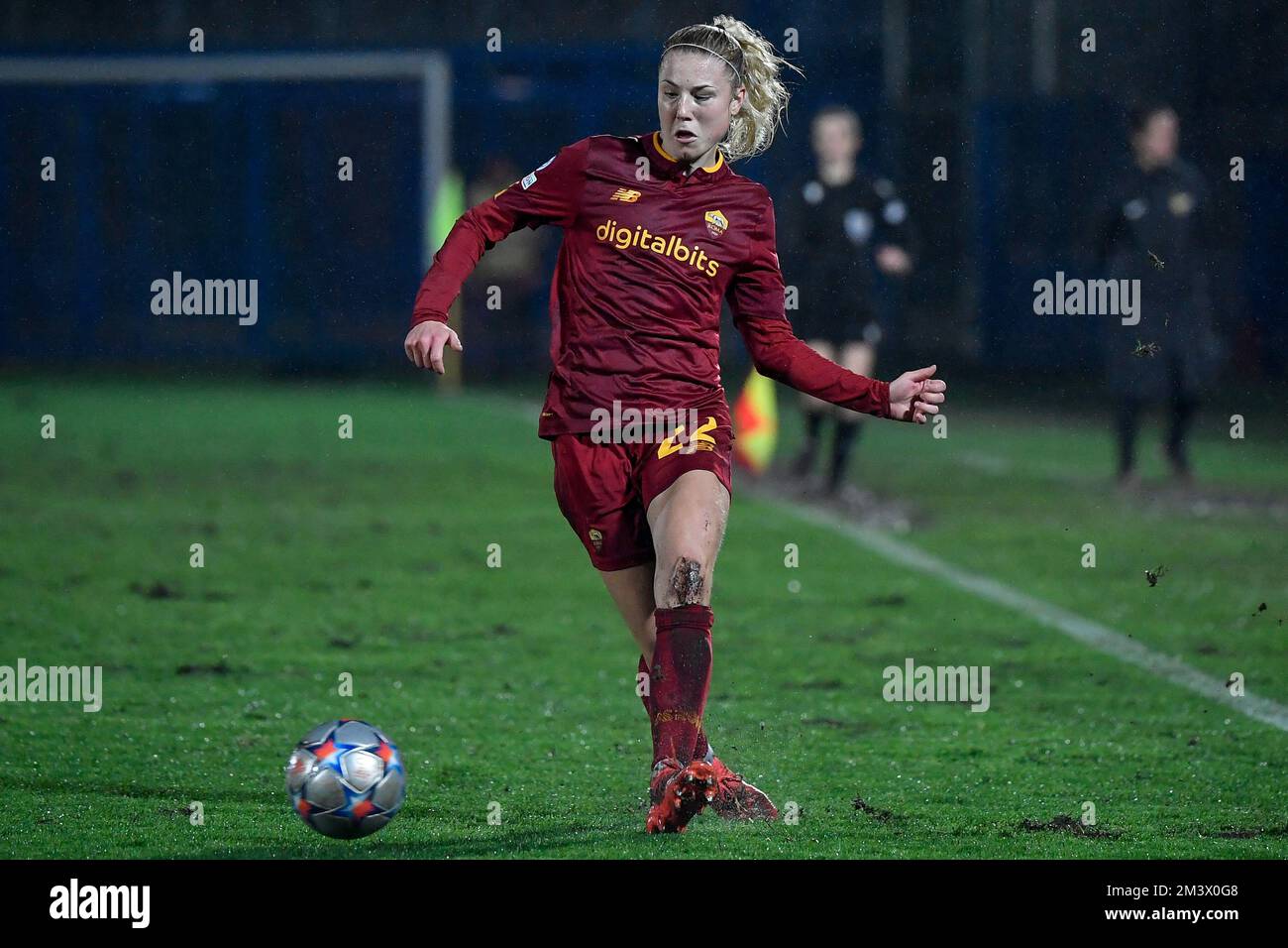 Latina, Italy. 16th Dec, 2022. Sophie Roman Haug of AS Roma in action ...
