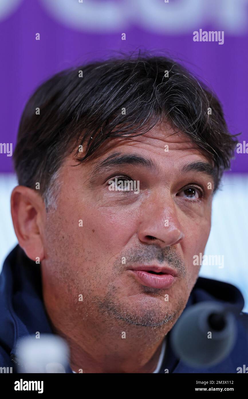 Zlatko Dalic of Croatia press conference during the FIFA World Cup ...