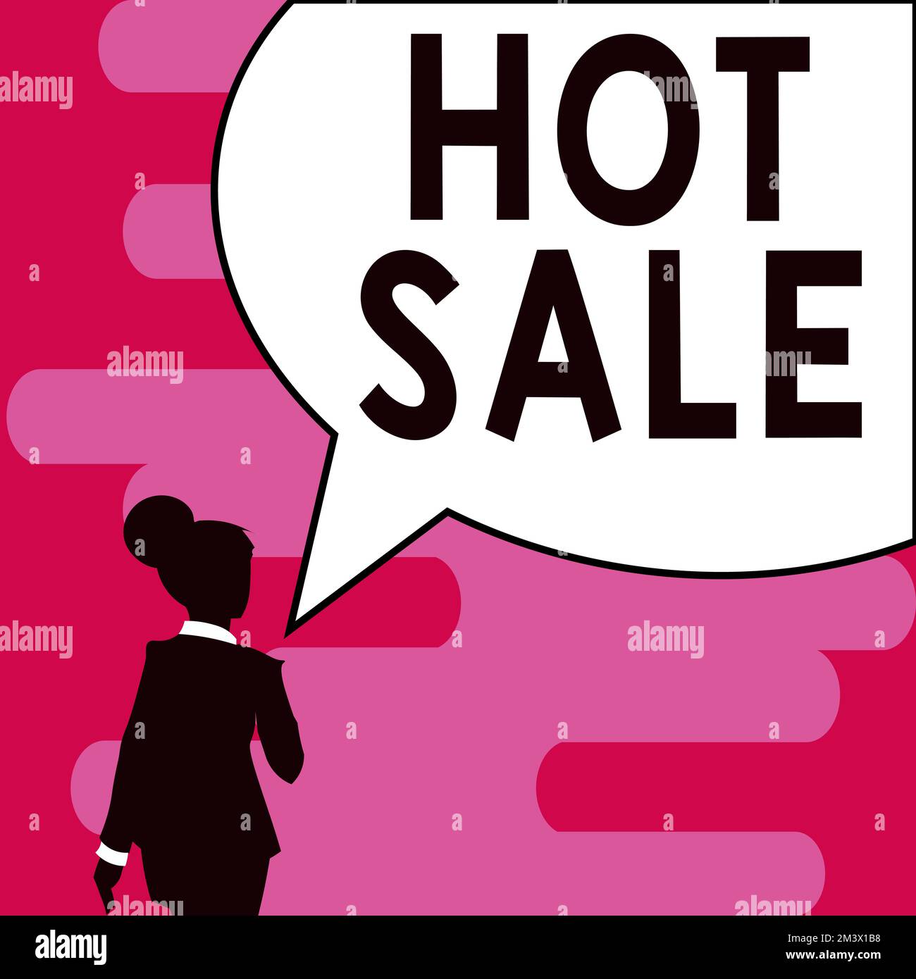 Text showing inspiration Hot Sale. Business overview putting products ...