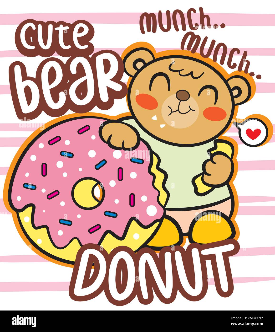 Bear shirt for kids Stock Vector Images - Alamy