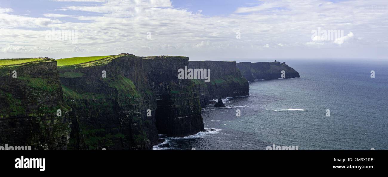Scenic view along the cliffs of Moher,Co. Clare,Ireland,2022 Stock ...
