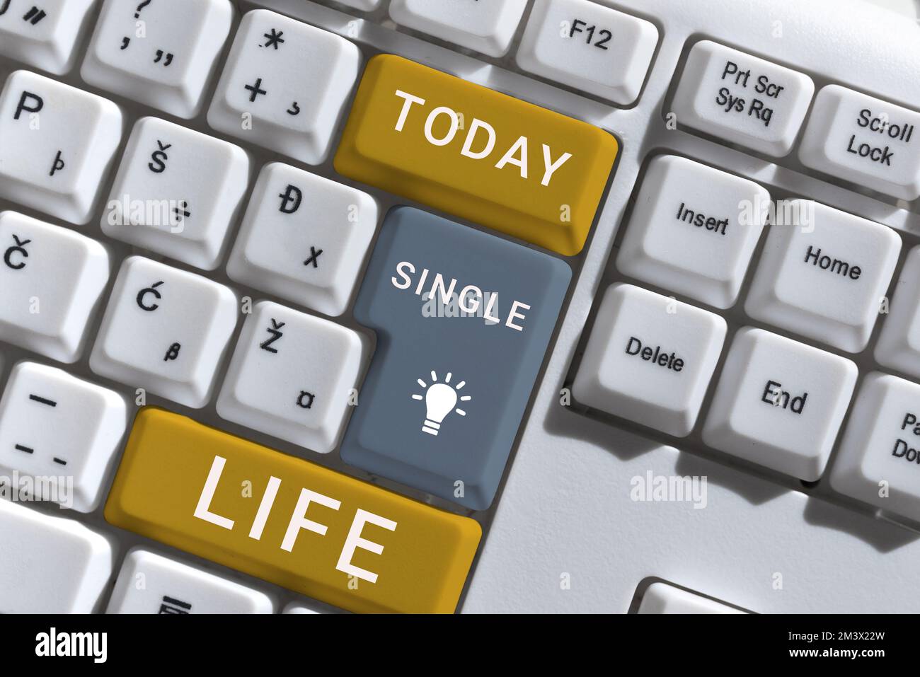 Handwriting text Single Life. Internet Concept not vowed to someone or ...